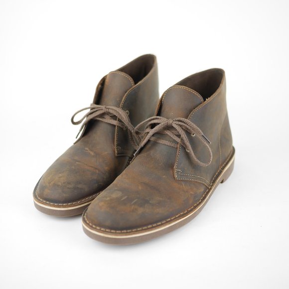 Clarks | Shoes | Clarks Mens 95 Brown Suede Leather Oiled Chukka Ankle ...